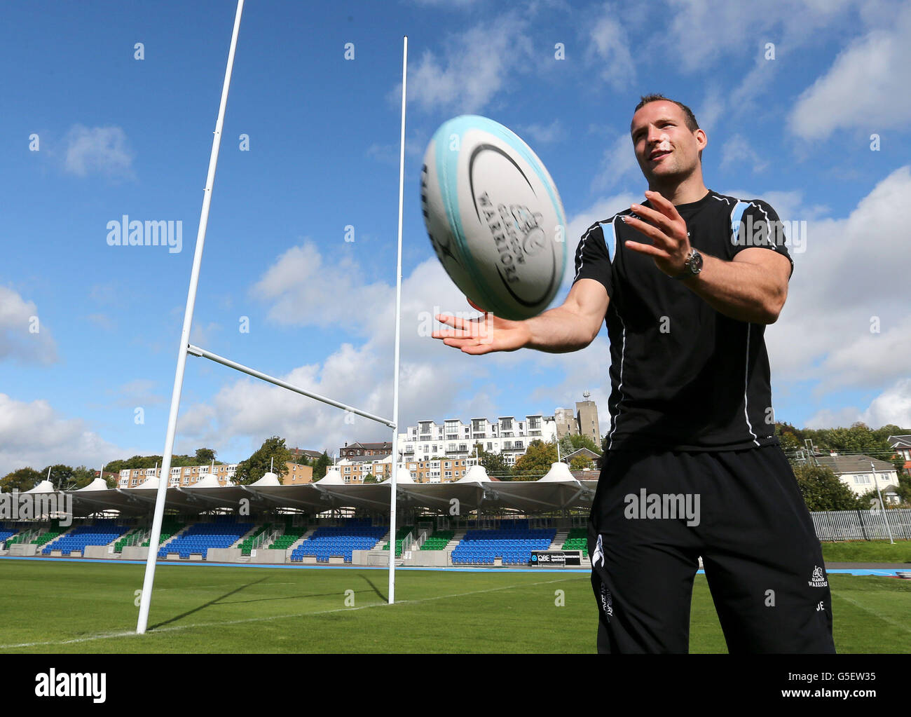 Glasgow warriors player james eddie team announcement scotstoun stadium ...