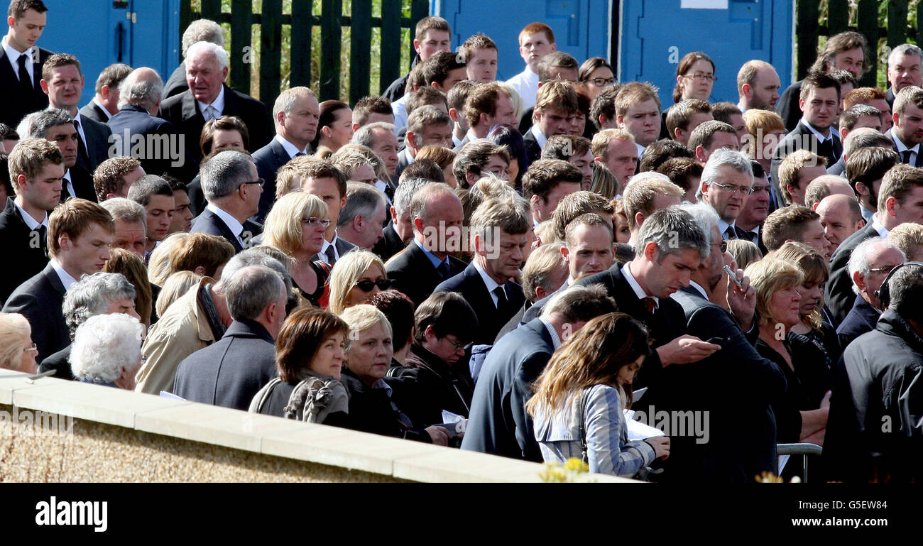 Spence family funeral Stock Photo - Alamy