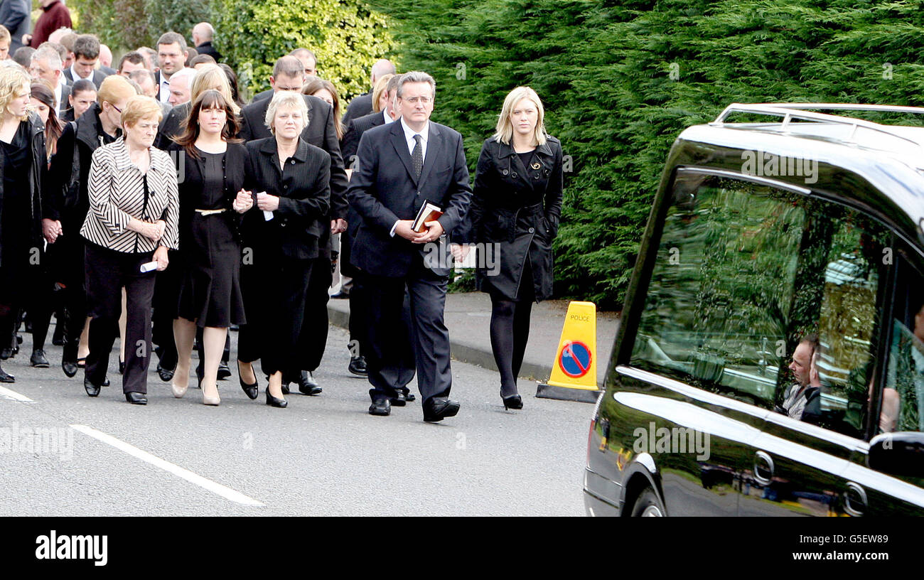 Emma spence right who survived the slurry tank accident hi-res stock ...