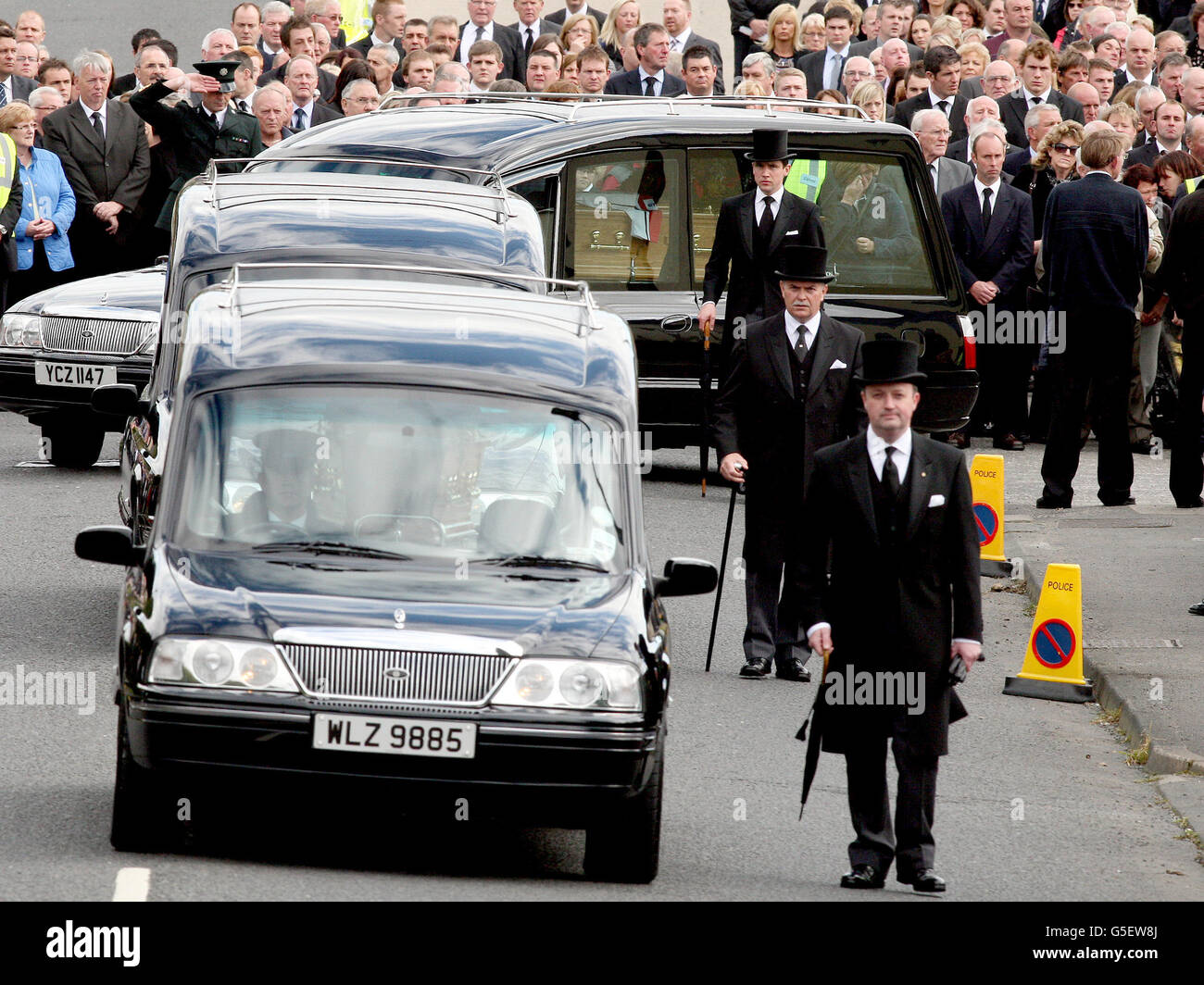 Spence family funeral Stock Photo - Alamy