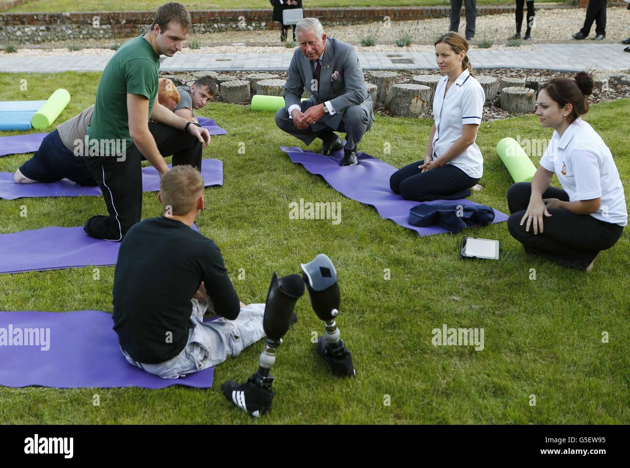 Prince charles visits headley court hi-res stock photography and images ...