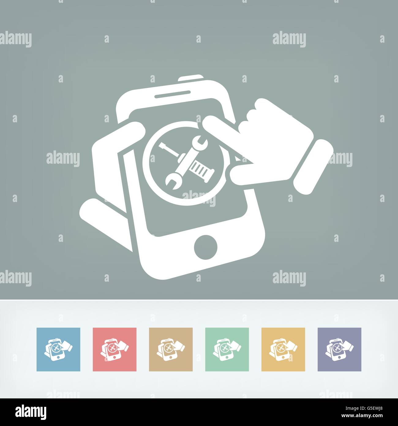 Smartphone setting icon Stock Vector Image & Art - Alamy