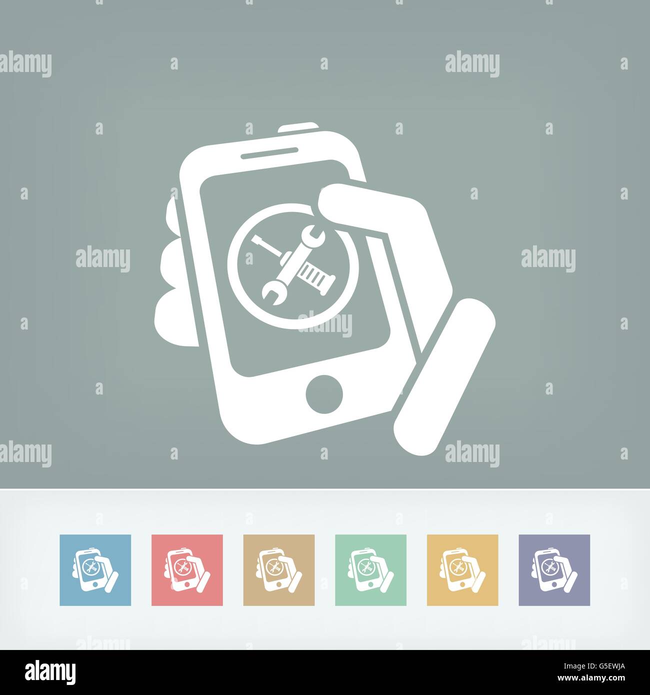 Smartphone setting icon Stock Vector Image & Art - Alamy