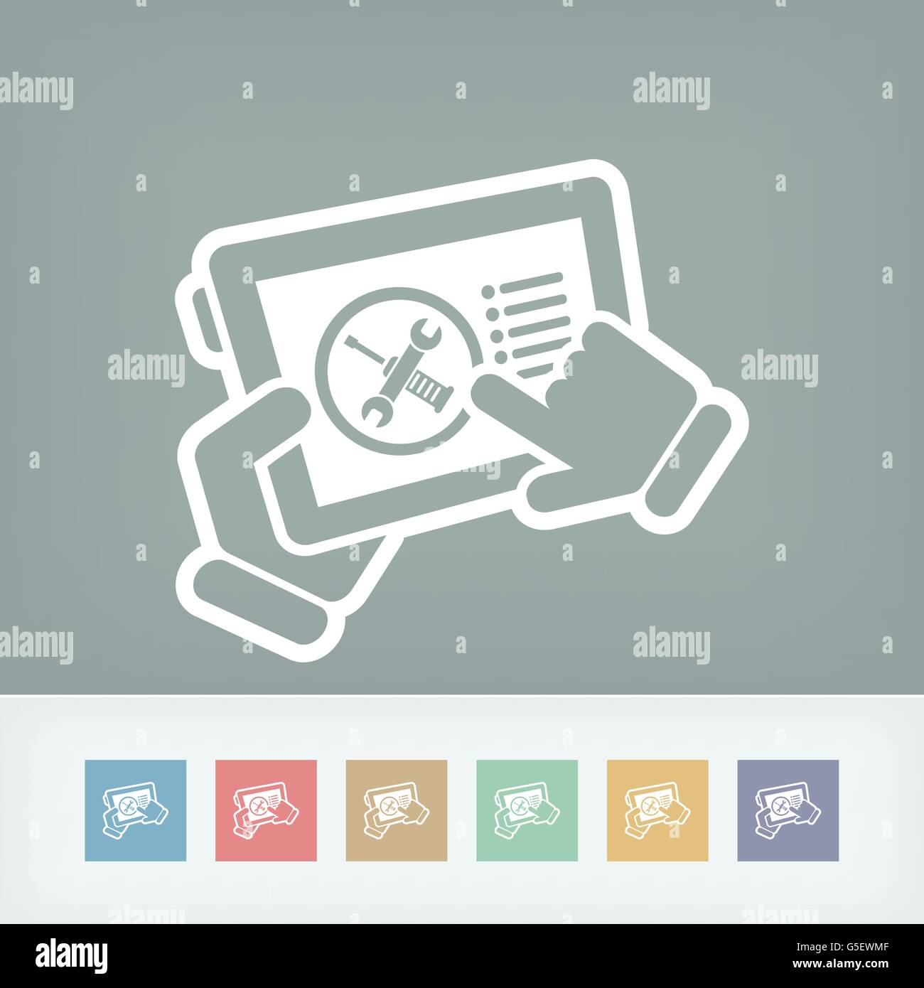 Touchscreen device setting Stock Vector Image & Art - Alamy