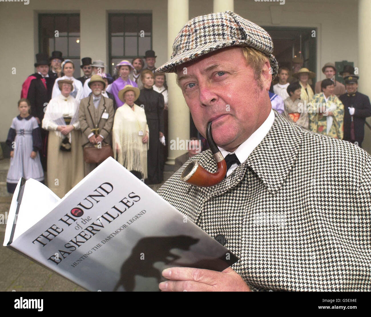 Philip Weller dressed as Sherlock Holmes at an international convention ...