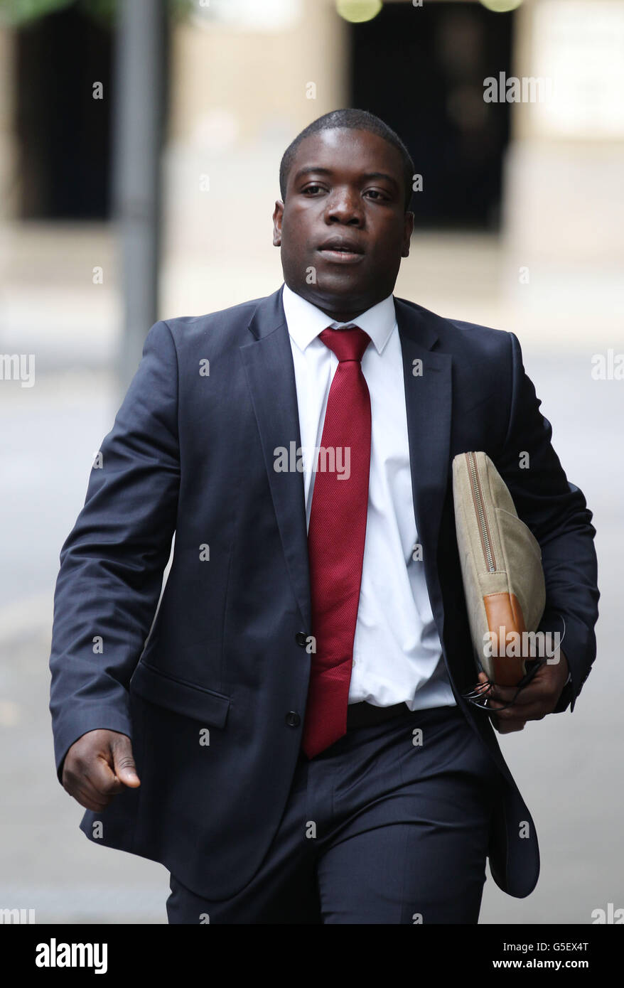 Kweku Adoboli arrives at Southwark Crown Court in London where he is ...
