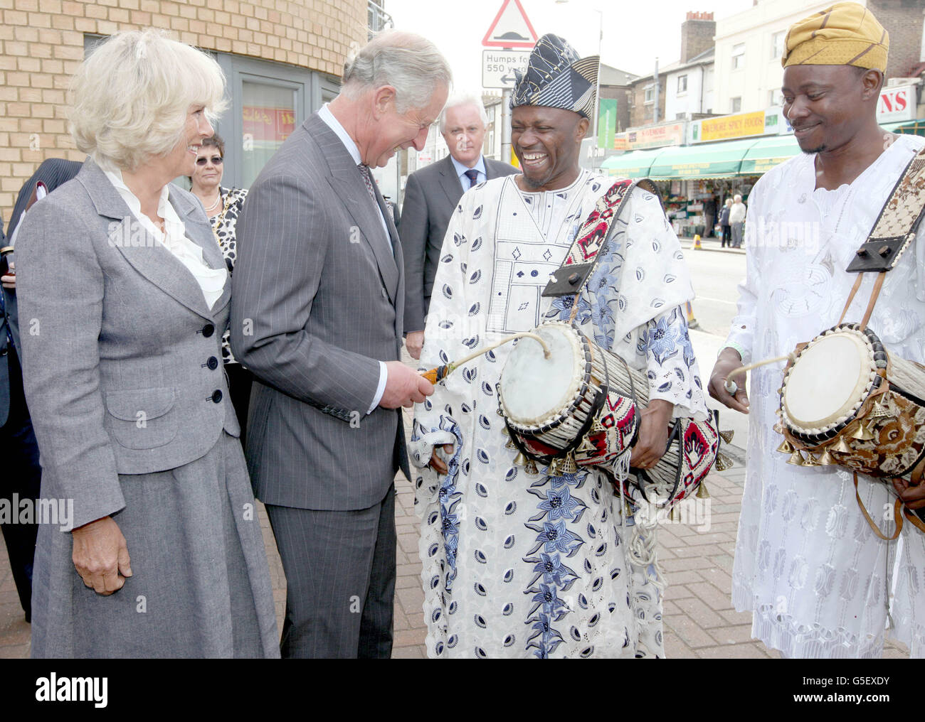 The Prince of Wales and The Duchess of Cornwall meeting Ayan De First ...