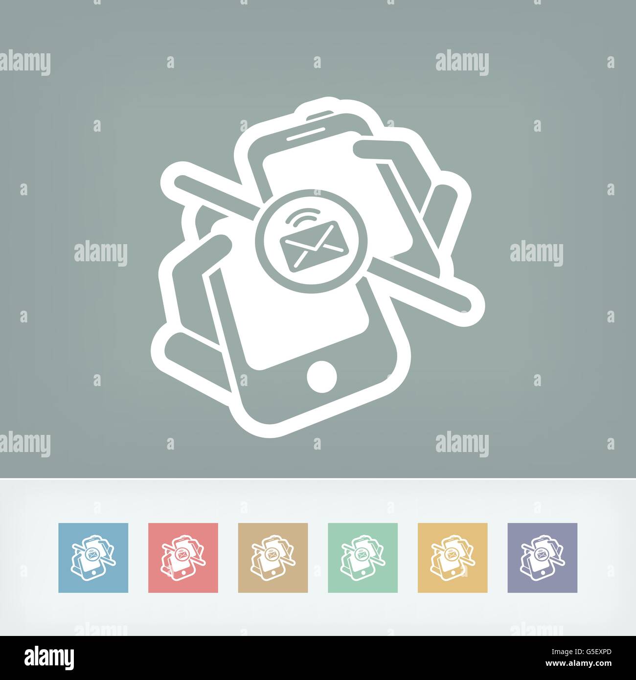 Message sending icon Stock Vector Image & Art - Alamy