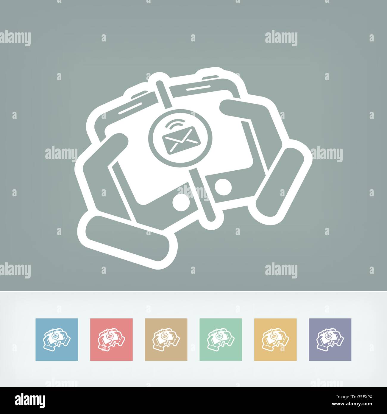 Message sending icon Stock Vector Image & Art - Alamy