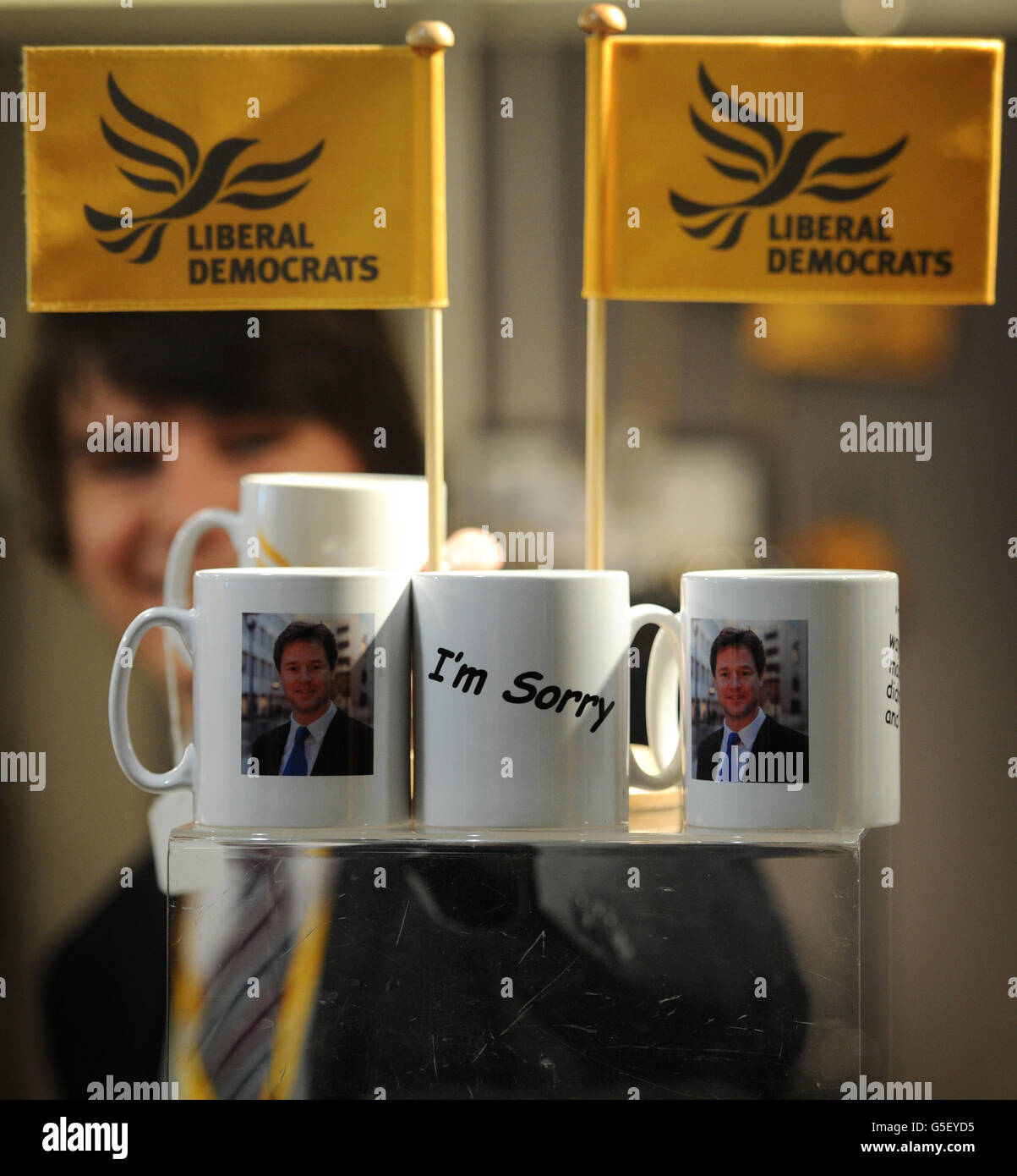 Mugs depicting Deputy Prime Minister and leader of the Liberal ...