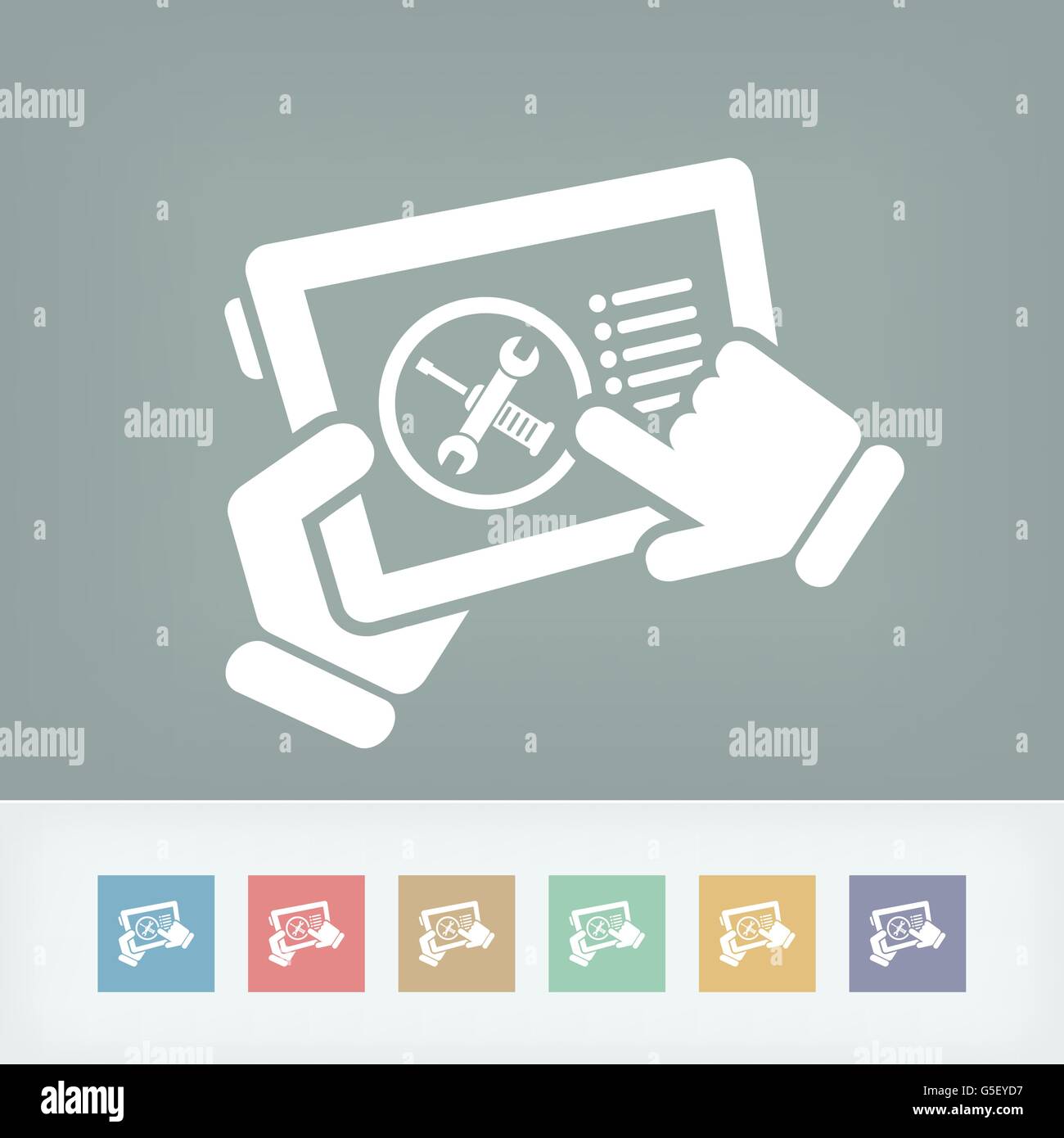 Touchscreen device setting Stock Vector Image & Art - Alamy