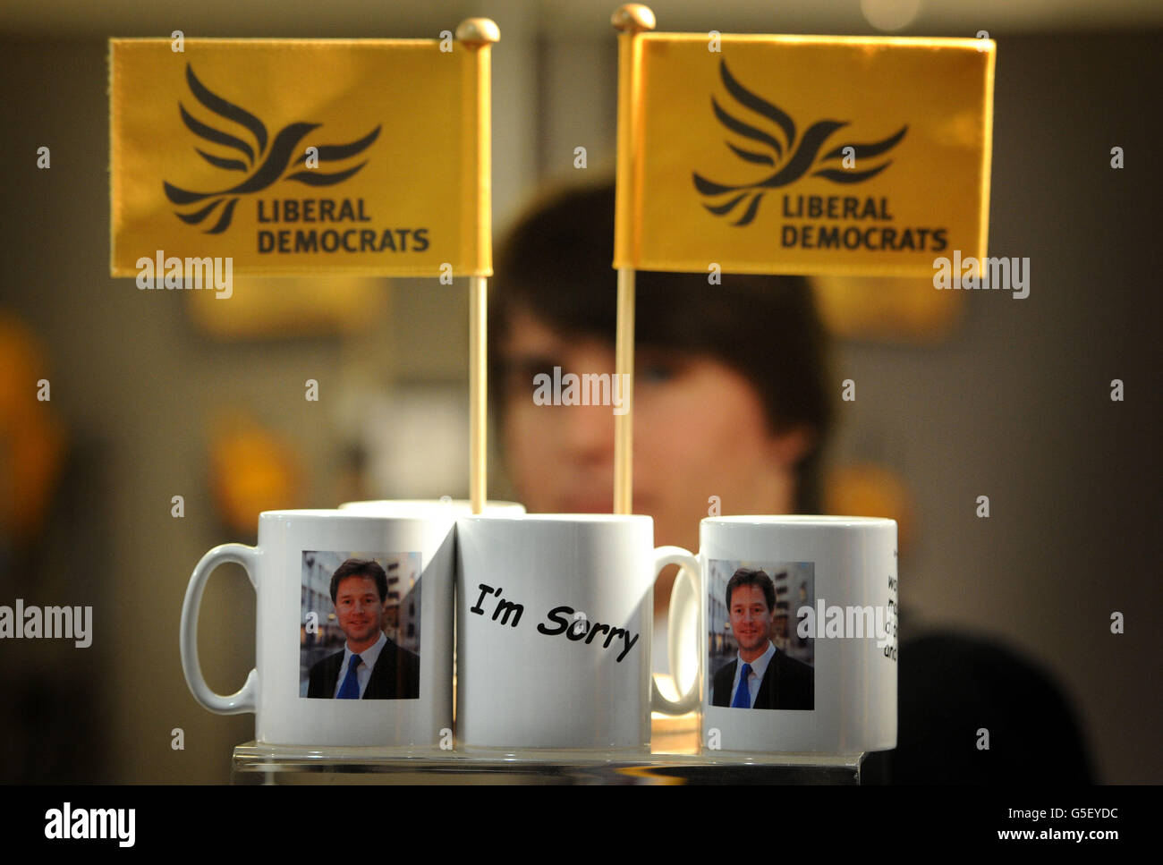 Mugs depicting Deputy Prime Minister and leader of the Liberal ...