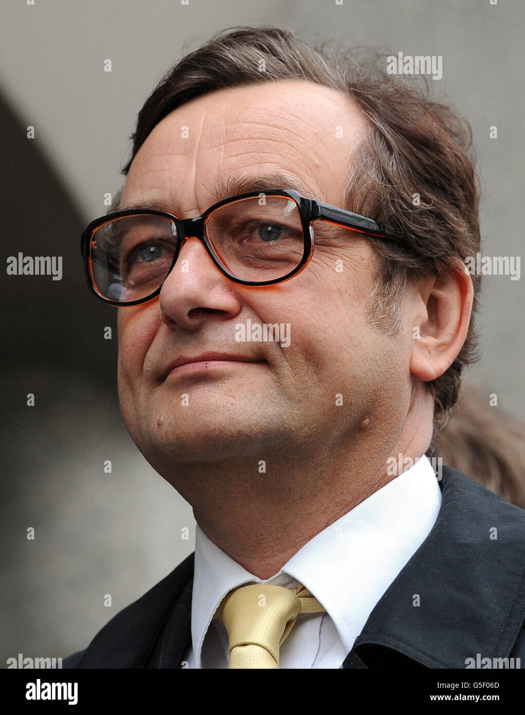 James Weatherup, former reporter at the News of the World, arrives at ...