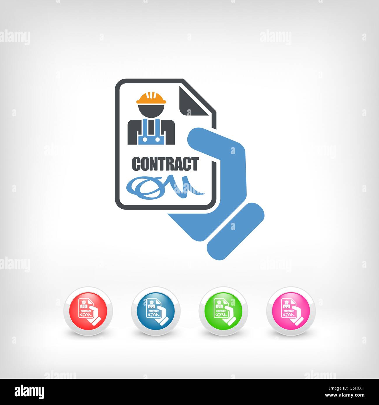Labor contract Stock Vector Images - Alamy