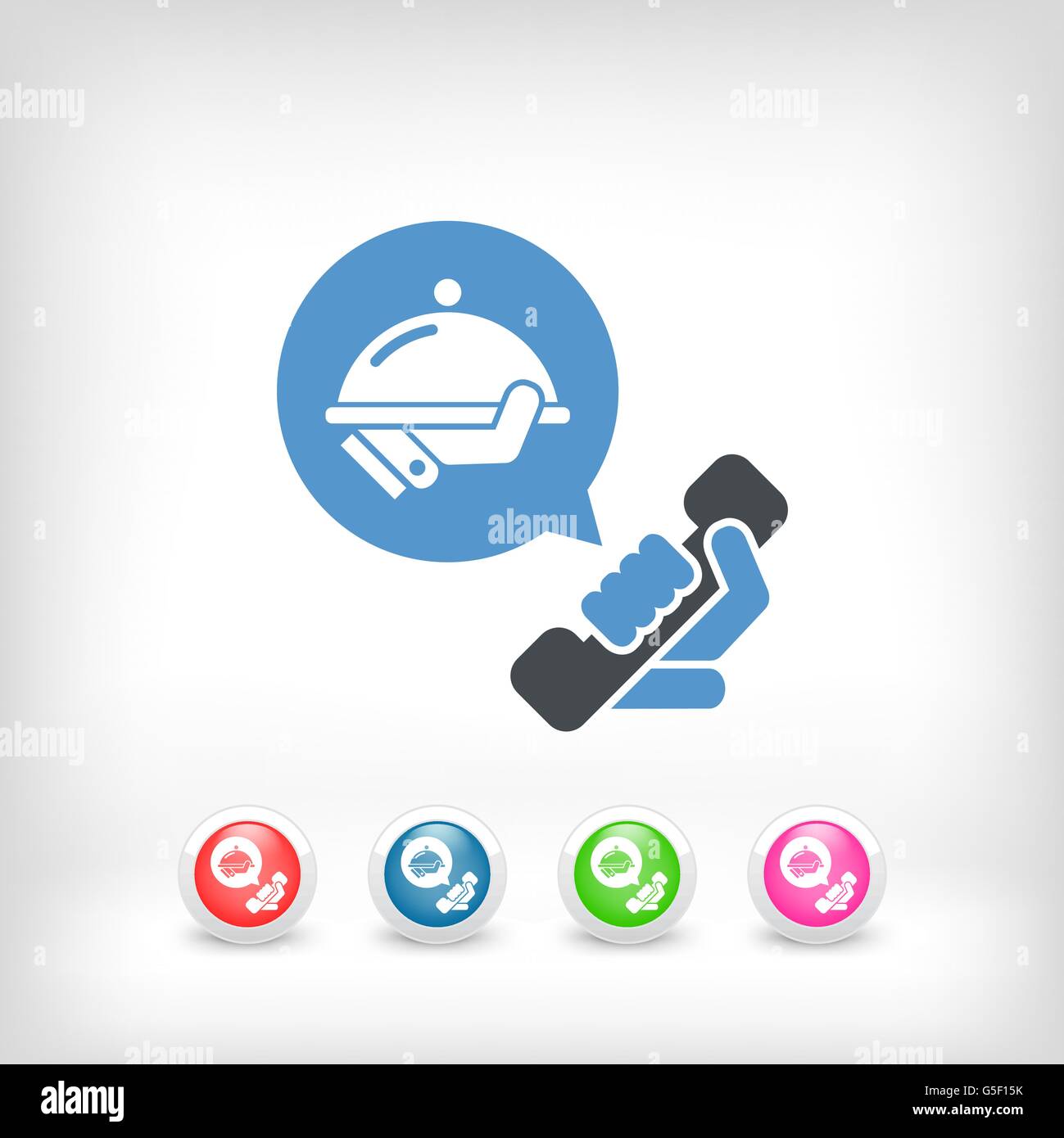 Waiter appetizer restaurant Stock Vector Images - Alamy