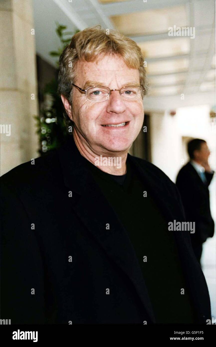 TV presenter Jerry Springer attends Seattle based glass artist Dale ...