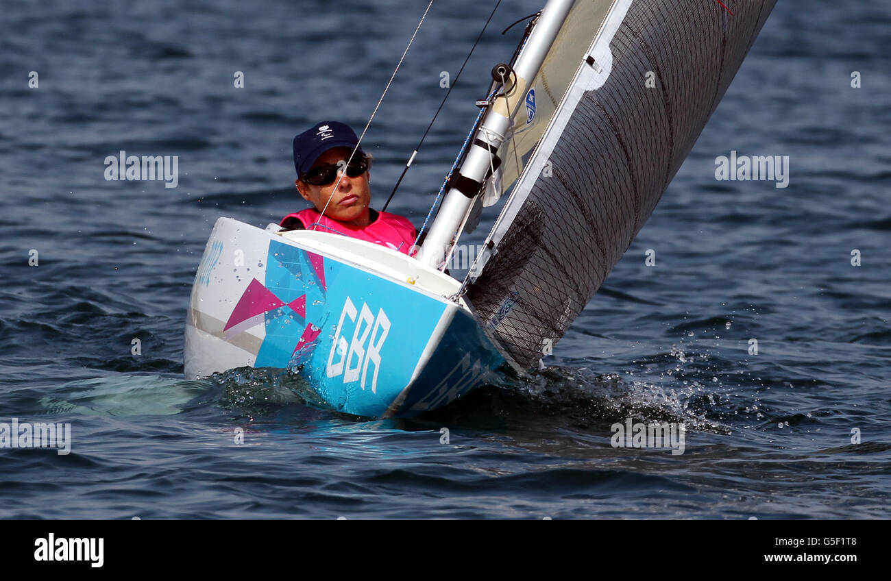 Great Britain's 2.4 sailor Helena Lucas on her way to winning both her ...