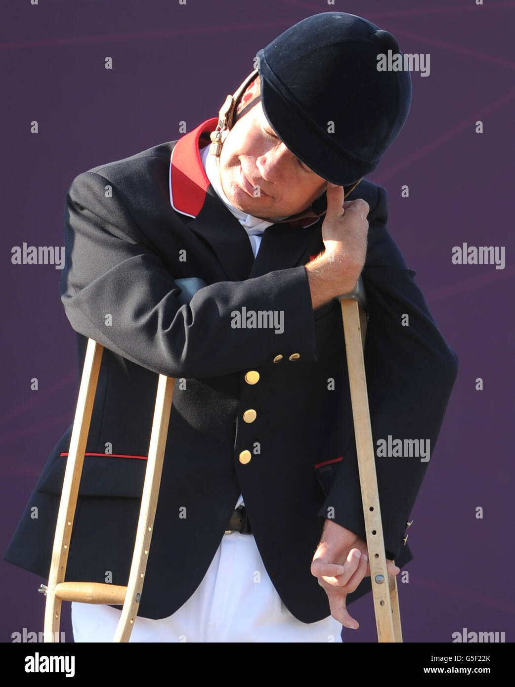 Great Britain's Lee Pearson shows emotion as he celebrates winning ...