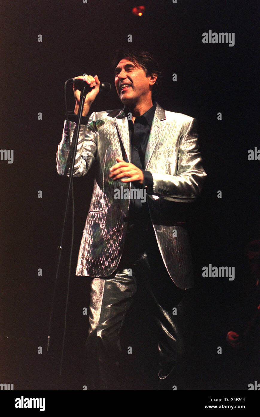 Singer bryan ferry performs roxy music wembley arena hi-res stock ...