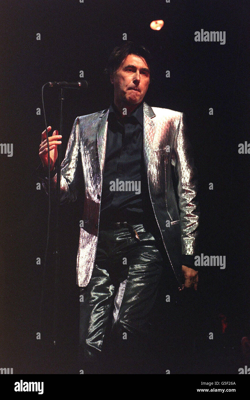 Singer bryan ferry performs roxy music wembley arena hi-res stock ...