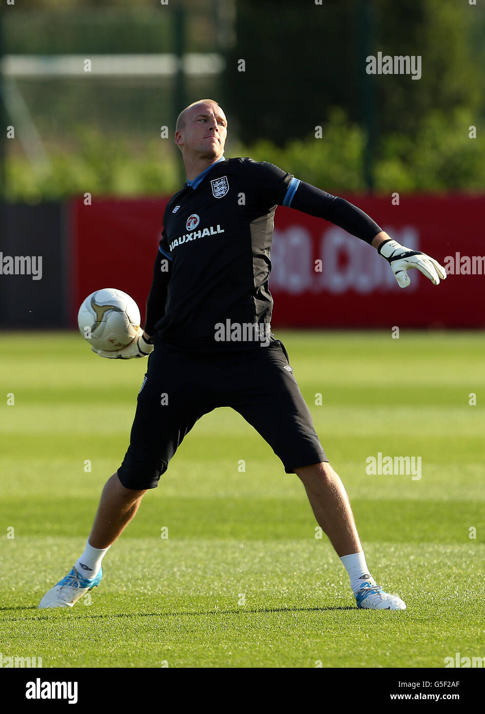 England goalkeeper john ruddy training session london colney hi-res ...
