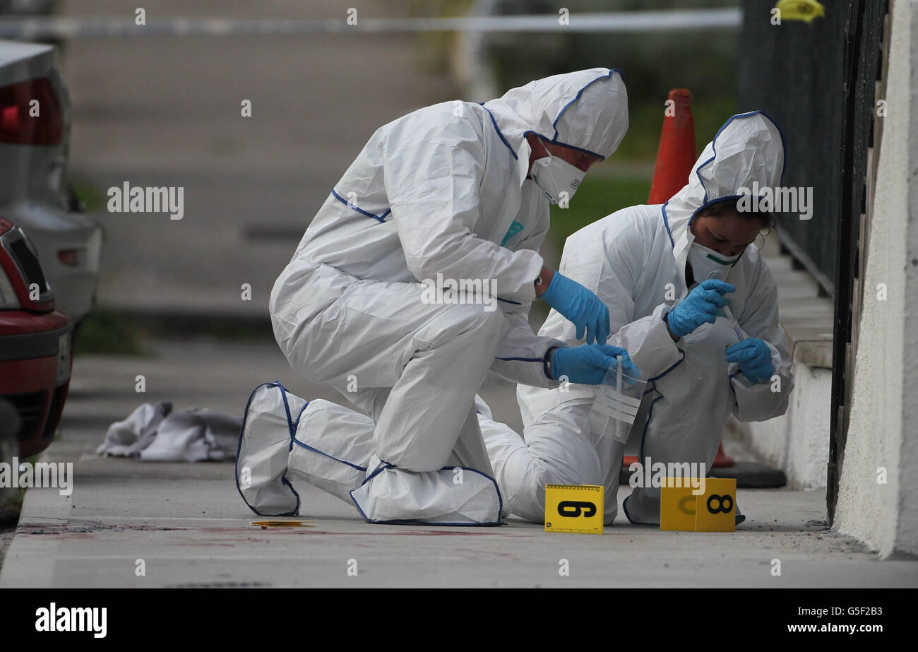 Gun attack death Stock Photo - Alamy