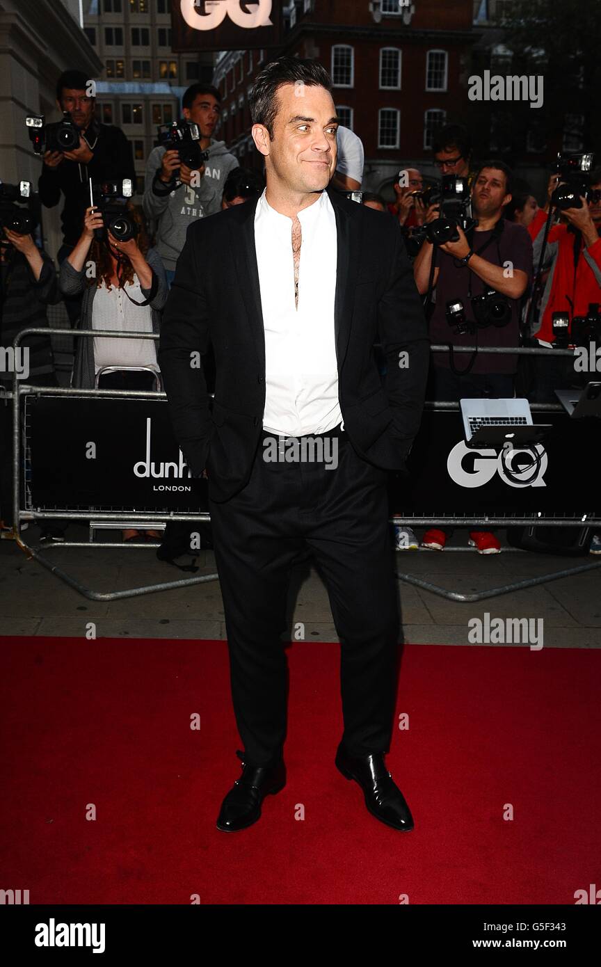 Robbie Williams at the 2012 GQ Men Of The Year Awards at the Royal ...