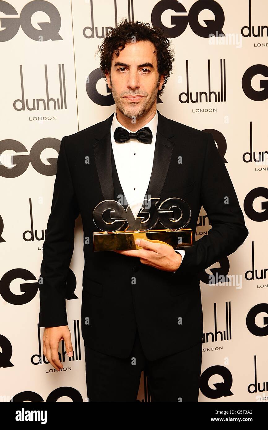 Comedian of the Year Sacha Baron Cohen at the 2012 GQ Men Of The Year ...