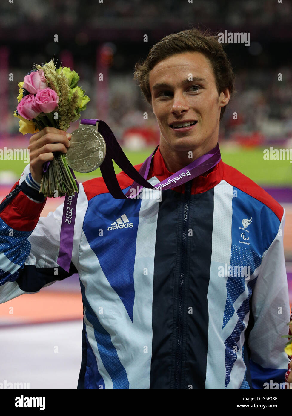 Great Britain's Paul Blake celebrates winning Silver in the Men's 400m ...