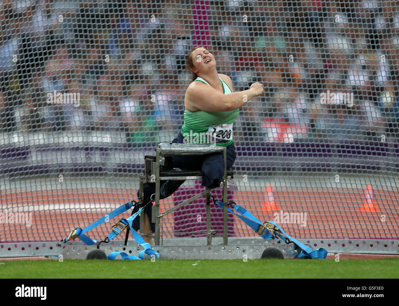 Ireland's Orla Barry during the Women's Discus Throw - F57/58 at the ...