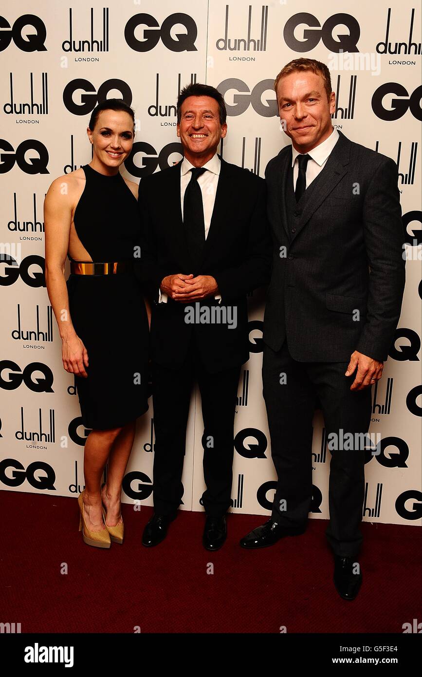 Victoria Pendleton, Lord Sebastian Coe and Chris Hoy at the 2012 GQ Men ...