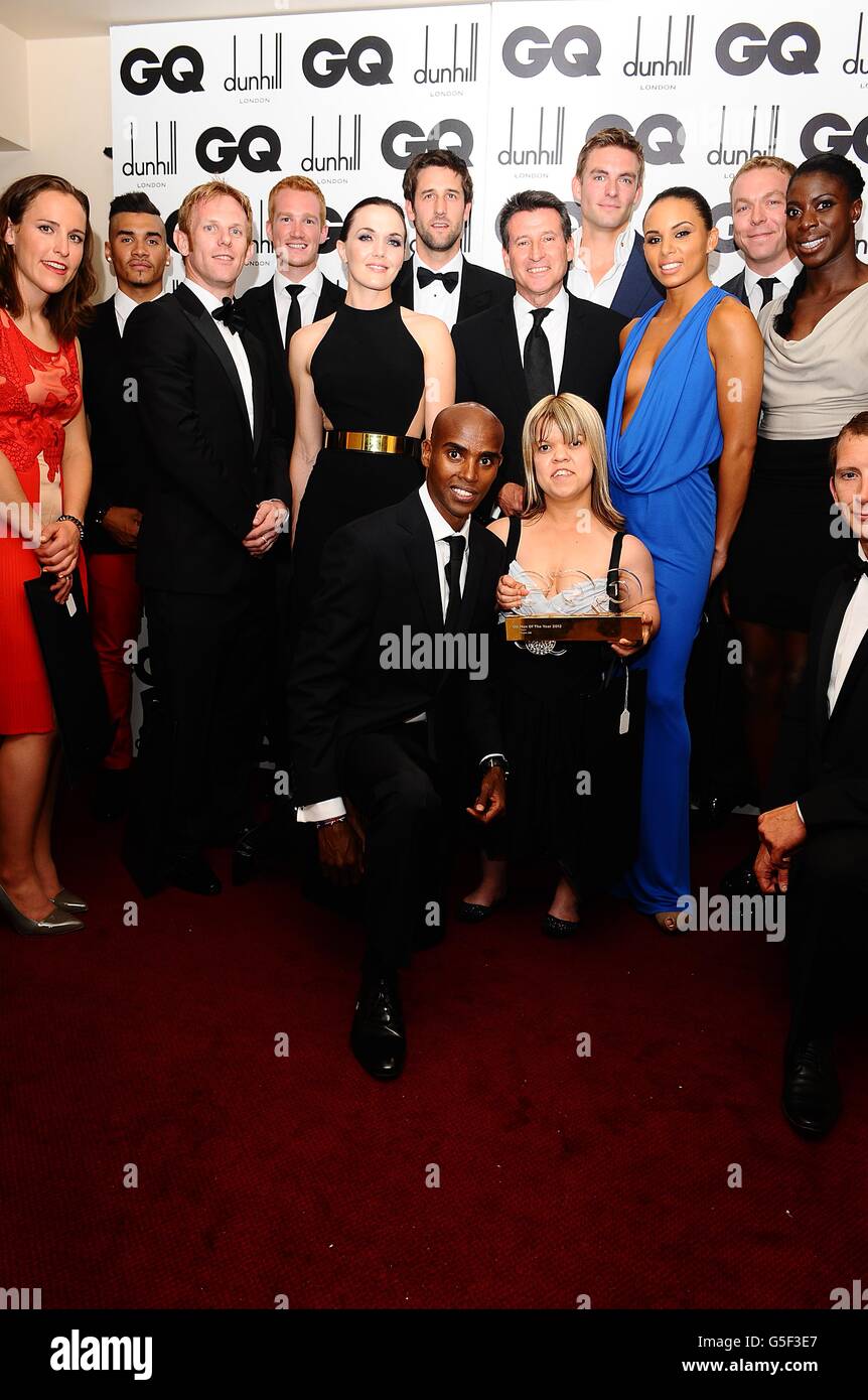 Victoria pendleton gq men year awards royal opera house hi-res stock ...