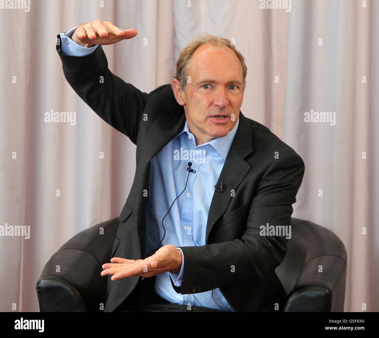Web Inventor Sir Tim Berners-Lee talks at the launch of the World Wide ...