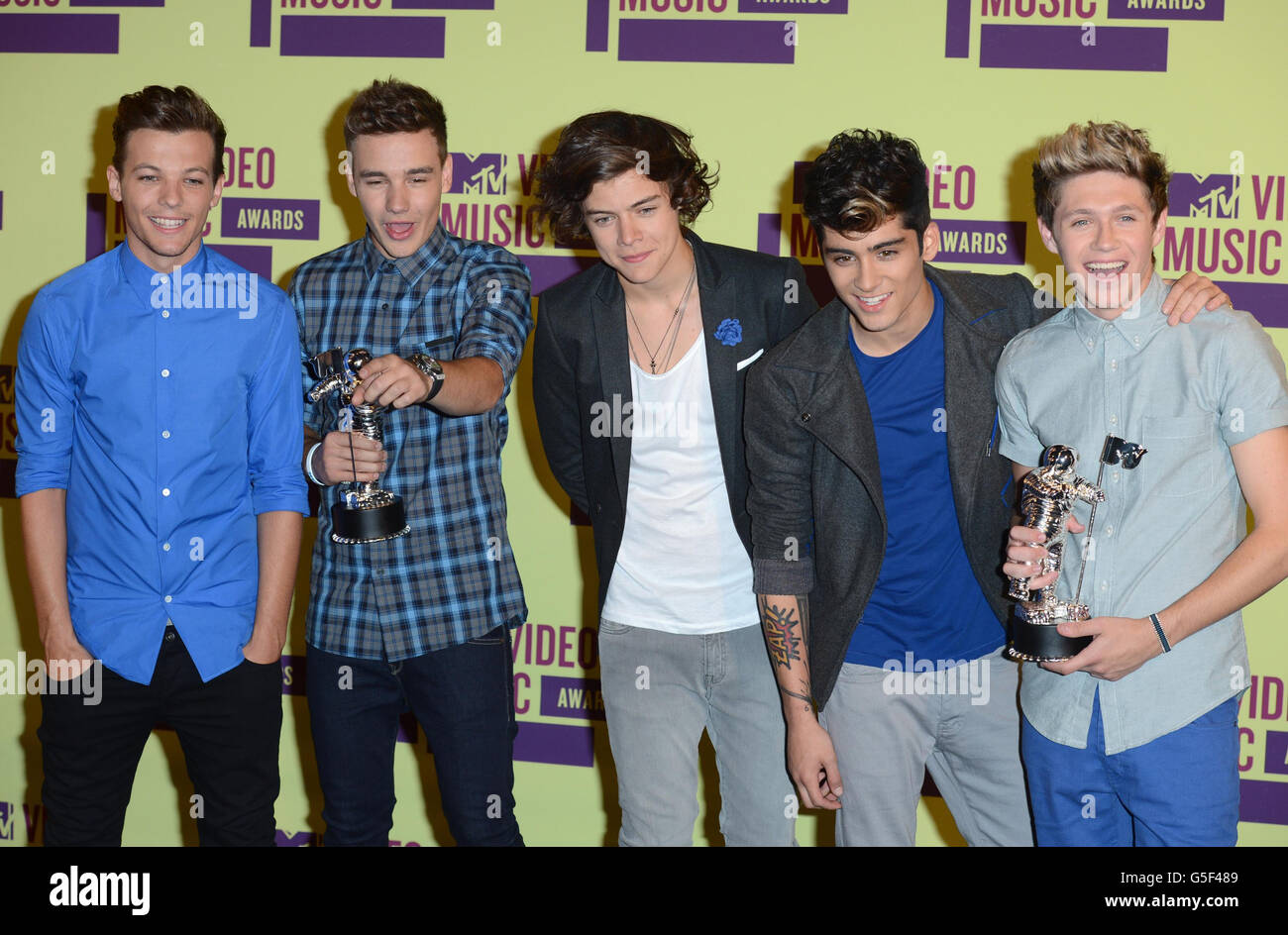 MTV Video Music Awards 2012 - Press Room - Los Angeles. One Direction ...
