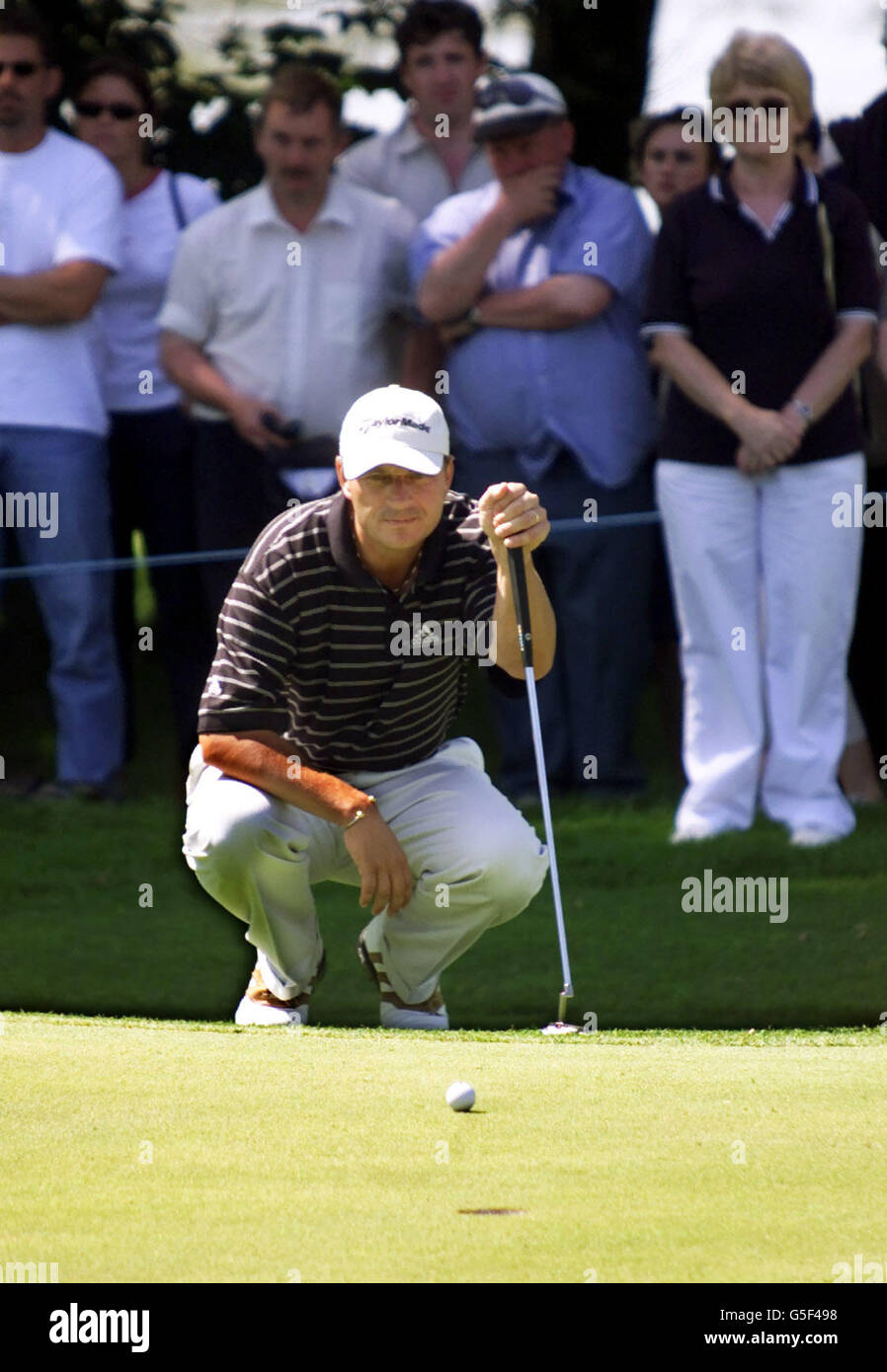 Irish Open Emerson. England's Gary Emerson lines up his putt on the ...
