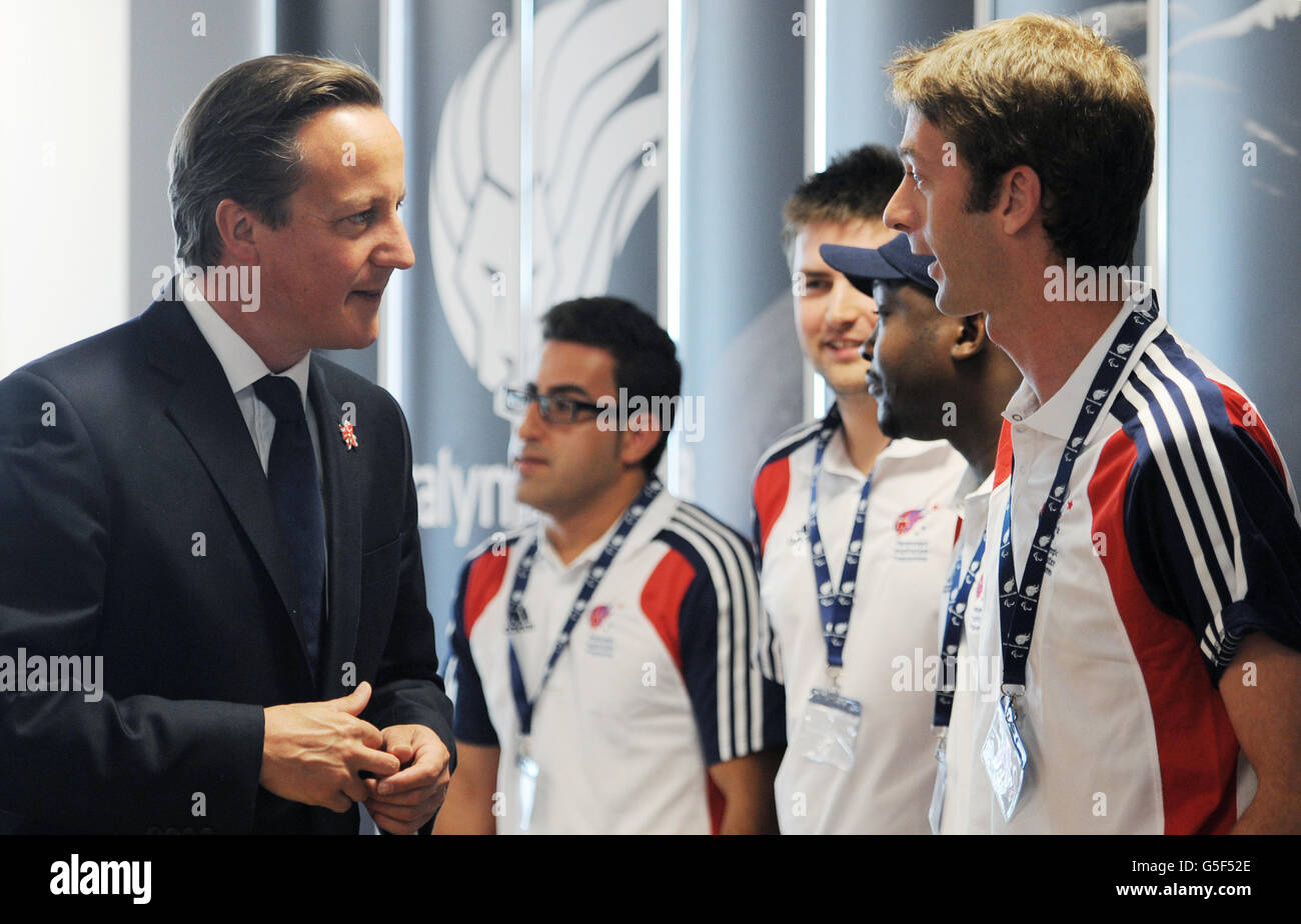 Prime Minister David Cameron meets Team GB Paralympic athletes at ...