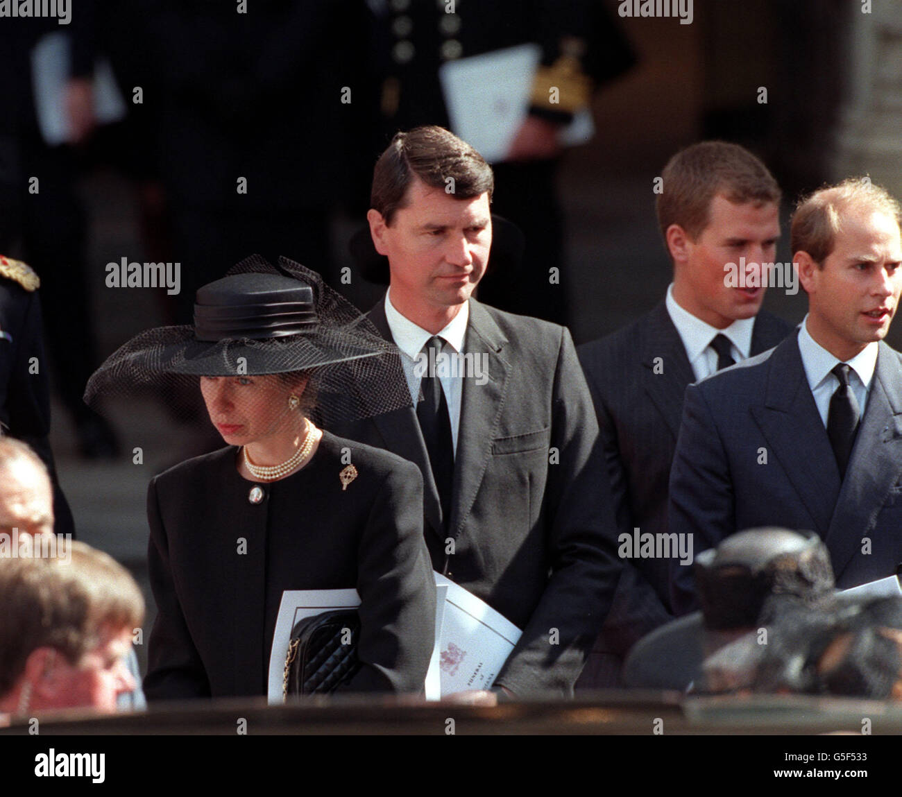 The Princess Royal, her husband Captain Tim Laurence (2nd left), her ...