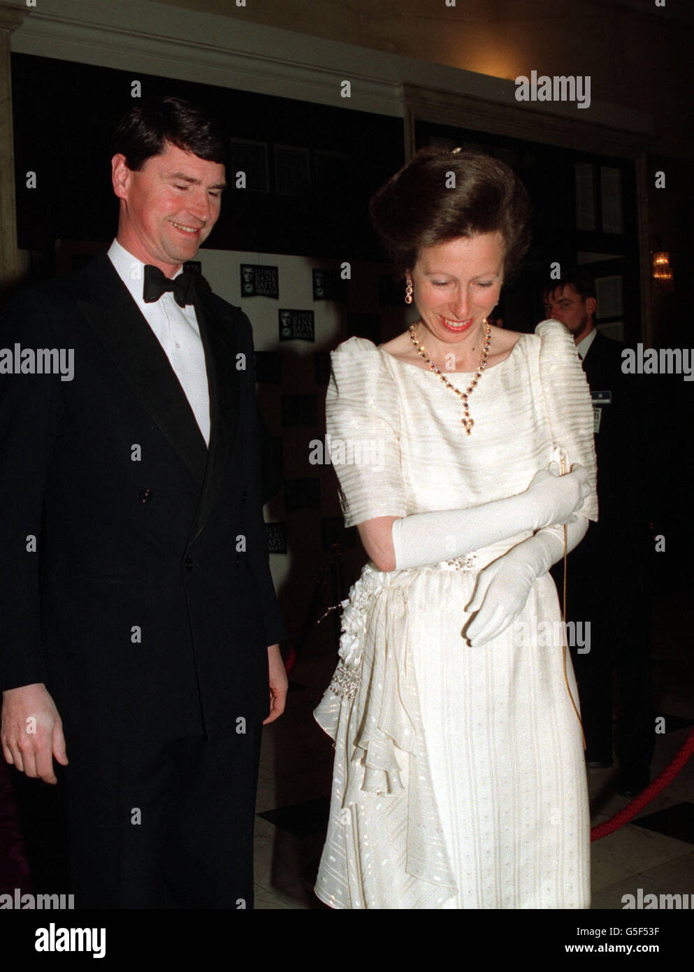BAFTA President the Princess Royal and her husband, Commander Tim ...