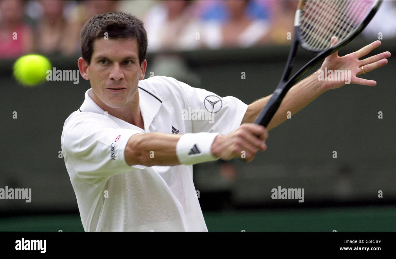 Tim Henman Wimbledon Stock Photo - Alamy