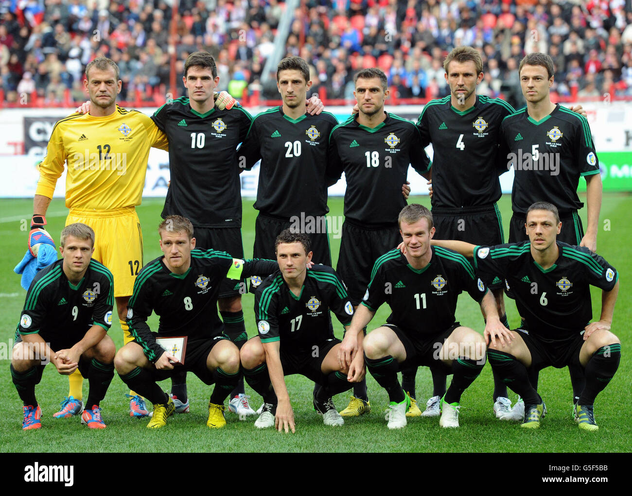 Northern Ireland team group prior to the 2014 FIFA World Cup Group F ...
