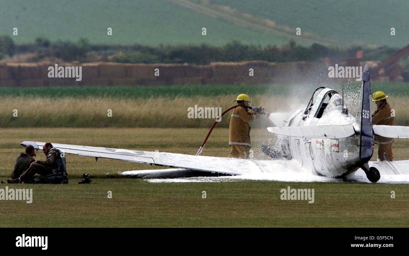 Duxford Air Museum Crash Stock Photo - Alamy