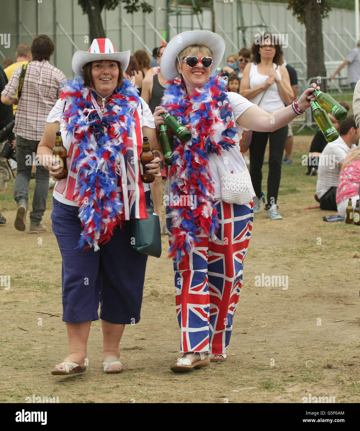 BBC Radio 2 Live in Hyde Park - London. The crowd at the BBC Radio 2 ...