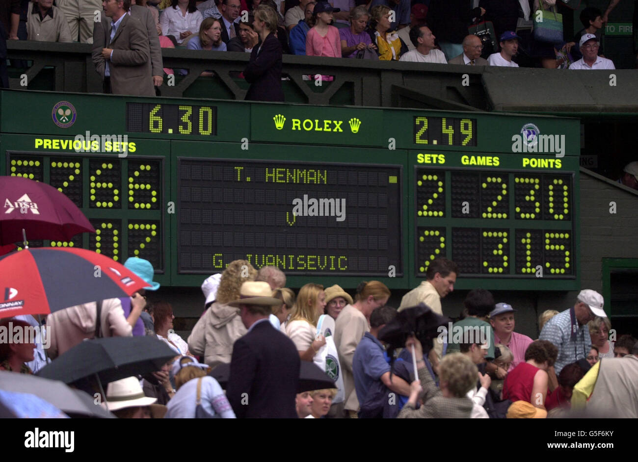 Scoreboard wimbledon match hi-res stock photography and images - Alamy