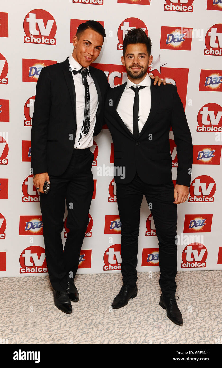 Bobby Cole Norris and Charlie King arrives at the TV Choice Awards at ...