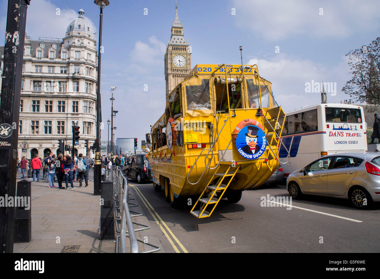 D-Day Duck vehicle, Duck Tours, tourists Stock Photo - Alamy