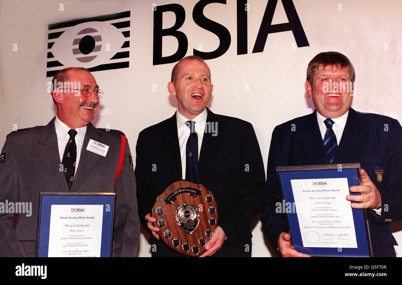 Secruity Officer Awards winners Stock Photo - Alamy