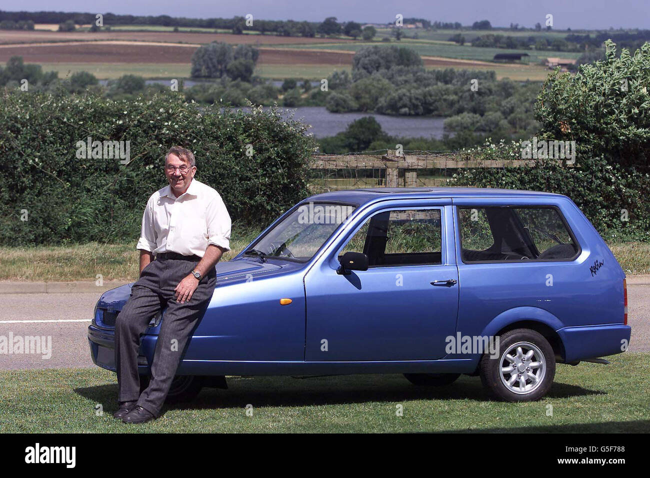 Les Collier, 59, from Suffolk, pictured at Thrapston, Northamptonshire ...