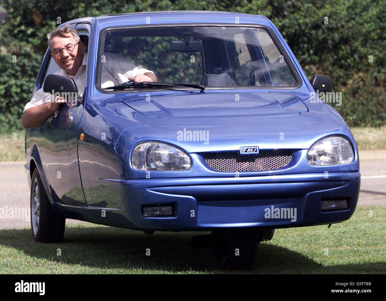 Les Collier, 59, from Suffolk, pictured at Thrapston, Northamptonshire ...