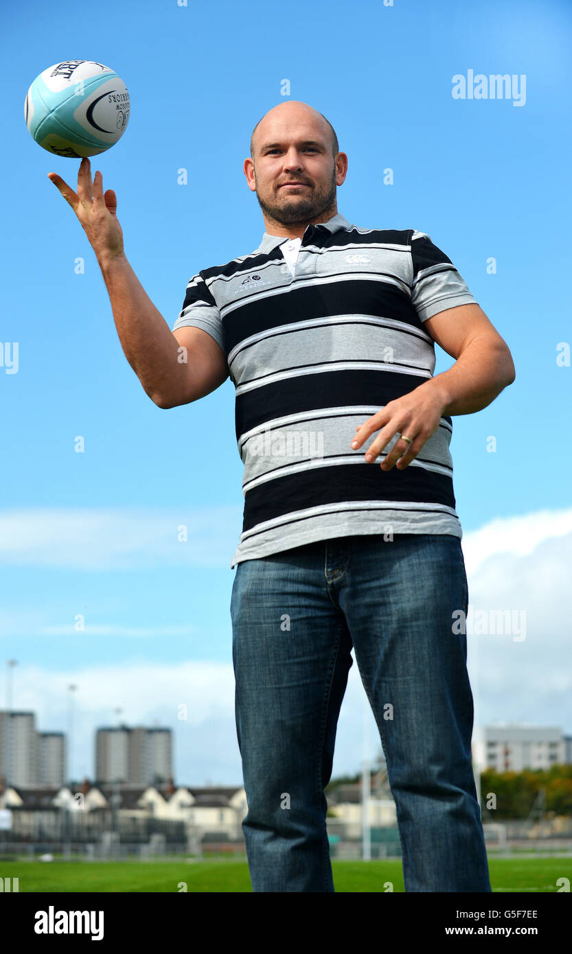 Glasgow Warriors' Dougie Hall during a team announcement at the ...