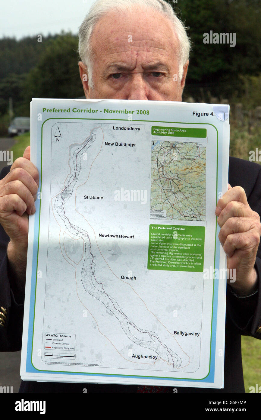 Map of omagh hi-res stock photography and images - Alamy